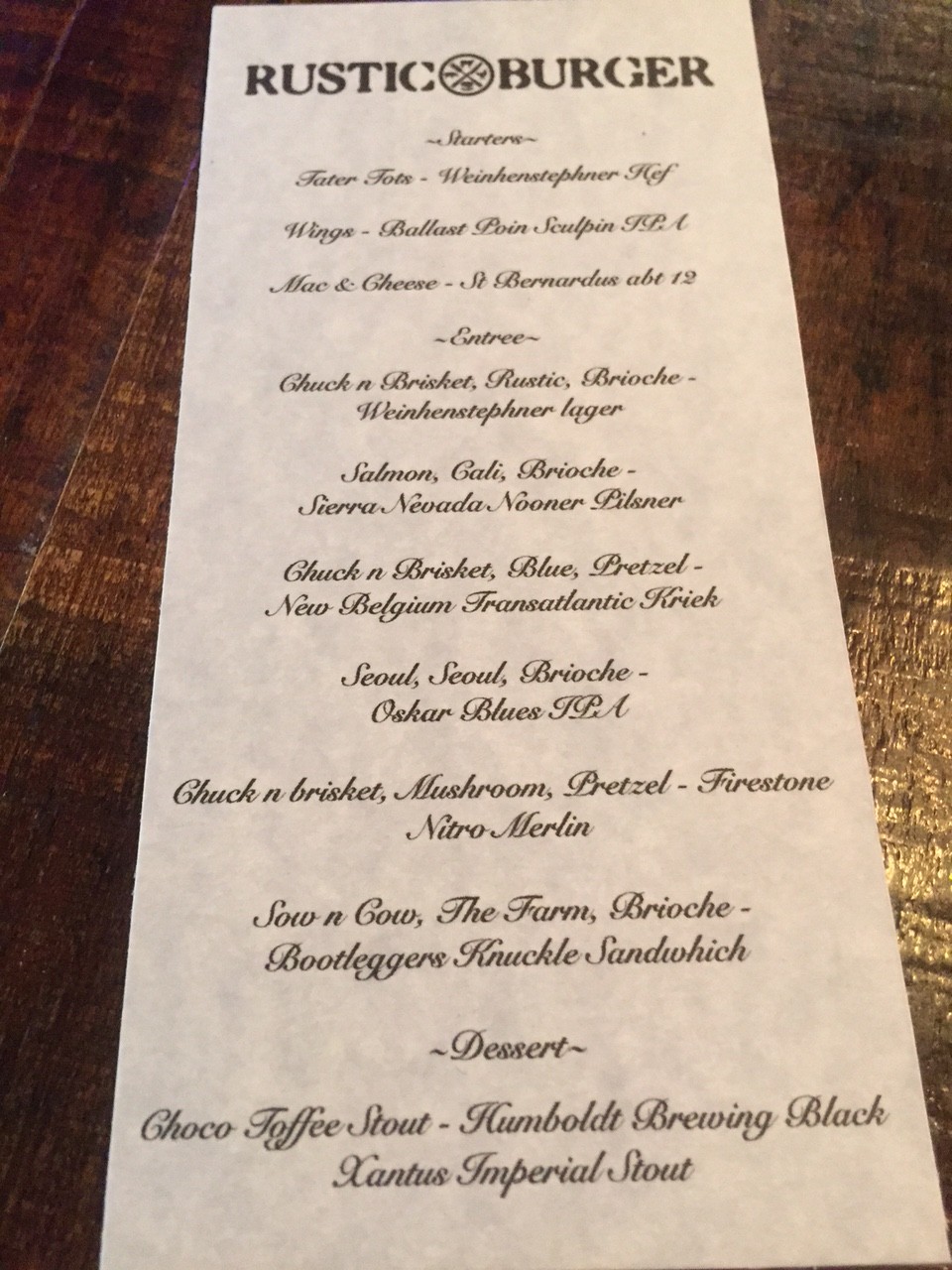 A Rustic Burger Pairing – Eve’s Wine and Spirits 101